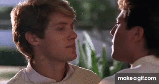 Robert Downey, Jr. & James Spader in "Tuff Turf" (1985) on Make a GIF