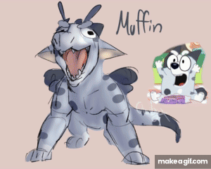 Bluey as wings of fire on Make a GIF