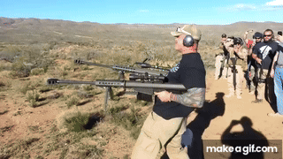 Shooting Two Barrett 50BMG Rifles!!! on Make a GIF