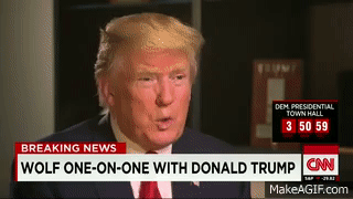 Donald Trump full interview on CNN with Wolf Blitzer on Make a GIF