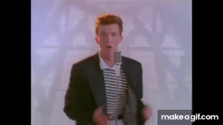 Rick Astley - Never Gonna Give You Up (Official Music Video) on Make a GIF