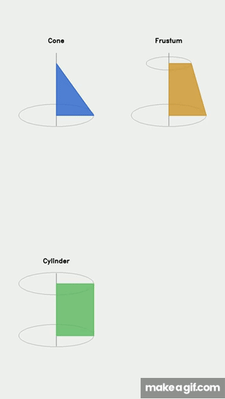 Creating 3D Shapes by Revolving 2D Shapes on Make a GIF