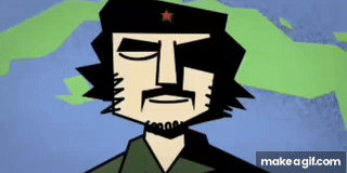 Fidel Castro and Che Guevara looking stupid on Make a GIF