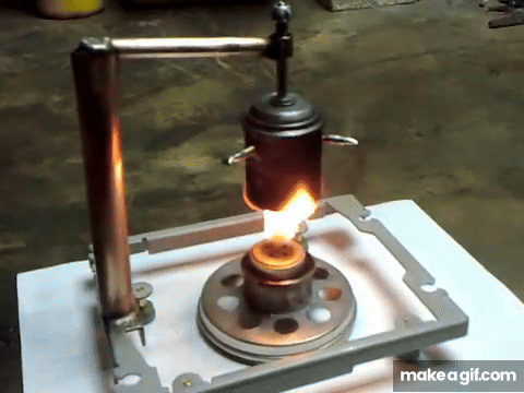 Heron of Alexandria steam engine 'Aeolipile' on Make a GIF