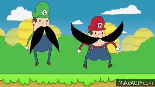 Mario and Luigi: Flying Mustache Bros. on Make a GIF