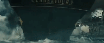 Pirates of the caribbean - Sinking of HMS Endeavour & Cutler Beckett's ...