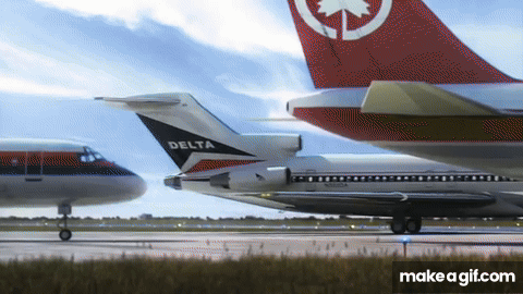 Delta Air Lines Flight 1141 - Crash Animation on Make a GIF