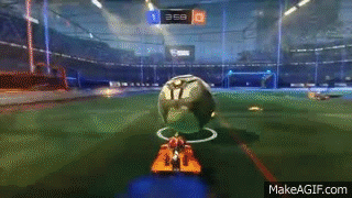 Awesome rocket league goal on Make a GIF