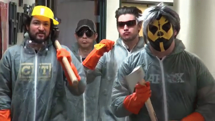 Office Demolition Prank on Make a GIF