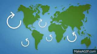 The Ocean Cleanup animated trash regions on Make a GIF
