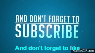(BEST) FREE Outro template - Blue themed on Make a GIF