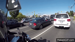 Almost rear ended a jeep (snowcat fail) on Make a GIF