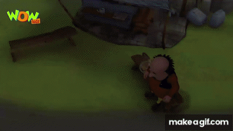 Motu Patlu Ki Deewar - Alone on Make a GIF