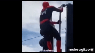 Spider man shakes his but but it was funny on Make a GIF