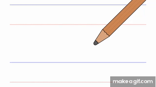 Writing English Alphabet - lowercase q on Make a GIF