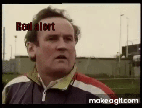 Colm Meeney Red alert on Make a GIF