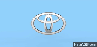 3D Toyota Logo Animation on Make a GIF