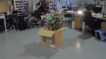 sizvideos: Huge Electromagnetic Dancing Balls Video on Make a GIF