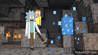 Rick and Morty | All Minecraft References on Make a GIF