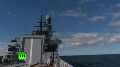 Missile Launching: Russian Navy drills in the Baltic Sea on Make a GIF