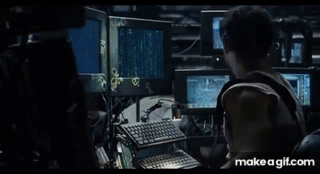 Matrix (1999) - Trinity learns to fly a B-21-2 helicopter on Make a GIF