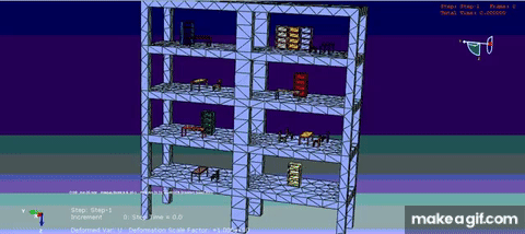 Earthquake Simulation FEM on Make a GIF