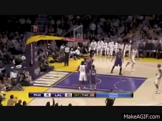 Kobe Bryant Backboard Pass To Himself then Scores!!! on Make a GIF