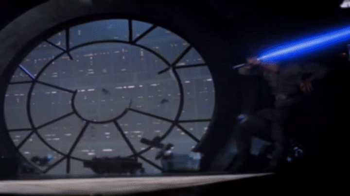Luke Skywalker VS Darth Vader Empire Strikes Back Bespin Duel HD on ...