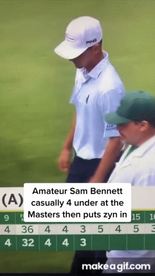 Sam Bennet is dominating Master’s on Make a GIF
