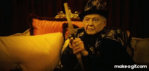 Megalopolis Jon Voight kills Audrey Plaza on Make a GIF