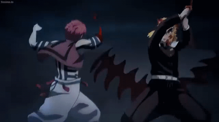 Rengoku vs Akaza full fight 4k 60FPS [Demon Slayer: Kimetsu no Yaiba ...