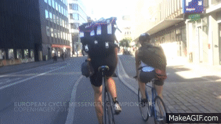 European Cycle Messenger Championships 2016 in Copenhagen on Make a GIF