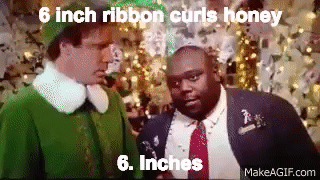 Elf- 6 inch ribbon curls on Make a GIF