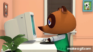 Tom Nook Desktop Cleanup on Make a GIF