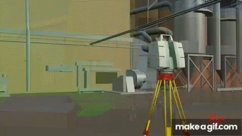 How A Laser Scanner Works by Leica on Make a GIF