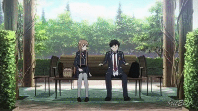 Kirito & Asuna at School [English] [HD] on Make a GIF