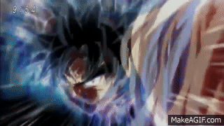Goku limit breaker form on Make a GIF