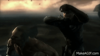 Old Snake VS Liquid Ocelot Cutscene on Make a GIF