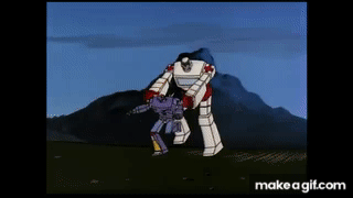 Transformers - Rumble Escapes Ratchet on Make a GIF