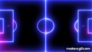 Neon soccer area Football stadium with Neon Shiny lights on Make a GIF