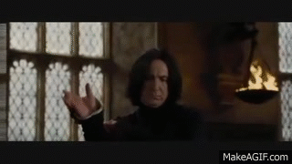Scène comique avec Harry, Ron et Rogue on Make a GIF