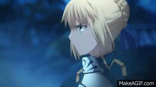 FSN: UBW - Saber VS Lancer on Make a GIF