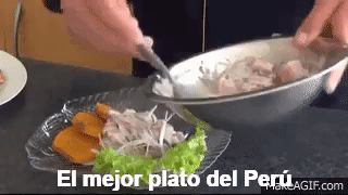 Como preparar ceviche de pescado on Make a GIF
