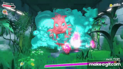 Kirby & the Forgotten Land - Invasive Species Fecto Forgo on Make a GIF