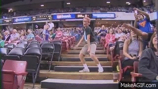 Hilarious Kid Dancing at Kings Game on Make a GIF