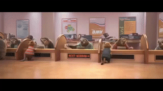 Zootopia full sloth scene on Make a GIF