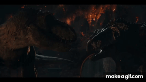 Jurassic World Dominion (2022) - T-Rex vs. Gigantosaurus Scene ...