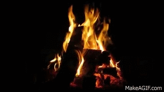 Virtual Bonfire with Crackling Fire Sounds (Full HD) on Make a GIF
