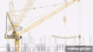 Liebherr Luffing Jib Cranes - Horizontal load movement on Make a GIF