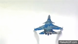 Russian SUKHOI SU 35 performing COBRA MANOEUVRE Awesome pilot skills on ...